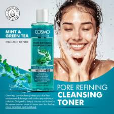 MINT & GREEN TEA FACIAL CLEANSING TONER 250ML