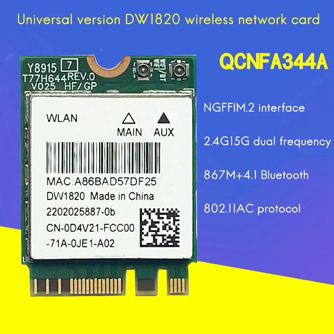 DW1820 QCNFA344A Wireless Network Card